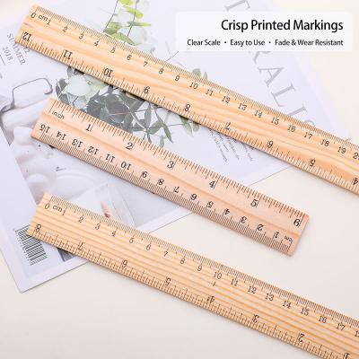 China Wholesale Sewing Wood Ruler Premium Material Break Resistant for Teaching Carpentry for sale