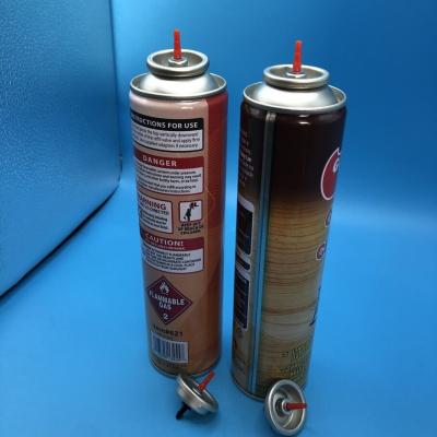 Китай Пластмассовый бутановый газовый ствол красный цвет монтажная чашка с глубинками внизу - клапан пополнения газового фонаря продается
