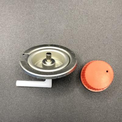 China Black Color Camping Gas Butane Gas Valve with Tinplate And PP Material in Black Handle en venta