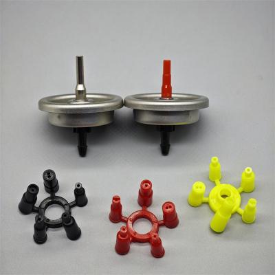 China Sistema de válvula de aerosoles de butano recargable de primera calidad para encendedores de antorchas a prueba de viento con control de llama ajustable en venta