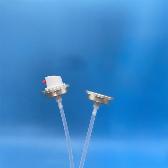 Female glue spray valve showing threaded connection to container