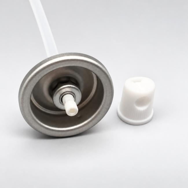 Detailed perspective of the assembled valve and actuator configuration