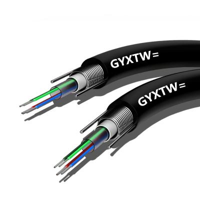 중국 Black Outdoor Armored Fiber Optic Cable G652D Duct Optical Fiber Cable 판매용