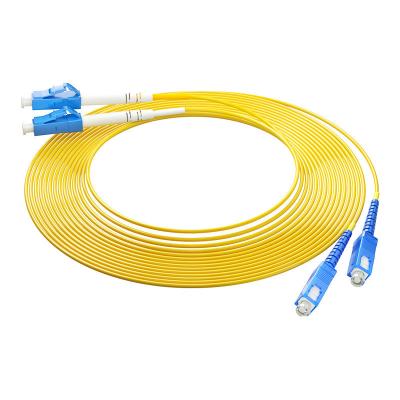 China Wired LAN Network HXCOWO OM3 2core SC/UPC To LC/UPC MM 50/125 Duplex 3.0mm 2.0mm Fiber Optic Cable Patch for sale