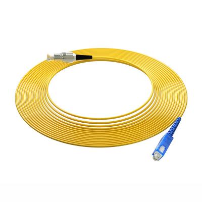 Cina HXCOWO OM3 SC FC LC ST 850nm/1310nm/1550nm Simplex Multi Mode Fiber Optic Cable Patch in vendita