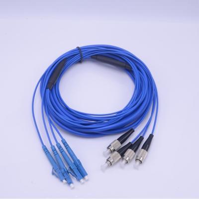 중국 LSZH 3.0mm Duplex 5M Stainless Steel Armored ZIP Fiber Patch Cord For Data Centers 판매용