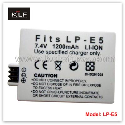 China Camera battery LP-E5 for Canon for sale