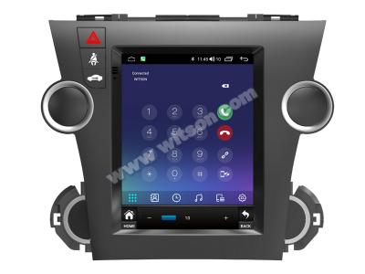 Cina 9.7'' Tesla Vertical Screen Per Toyota Highlander 2 XU40 2007-2013 Android Car Multimedia Player in vendita