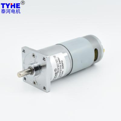 中国 鋼鉄ギヤ37mm直径9v 12v 24v RS555は2.5N.M 250rpm Dcギヤ モーターRohsにブラシをかけた 販売のため