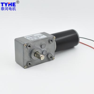 Cina motore ad angolo retto 15kg dell'ingranaggio di CC 12V di 58mm. Asse del doppio di cm 5V 5rpm in vendita