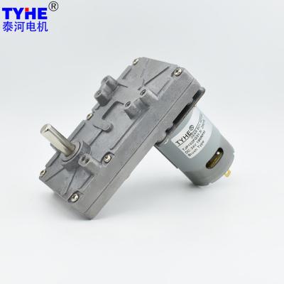 Cina Motore ad angolo retto dell'ingranaggio di CC del cambio 6V 300Rpm 12V del metallo con l'asse doppia di 8mm in vendita