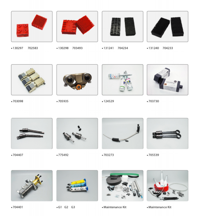 Technical diagram of 702849 Force Sensor Kit components