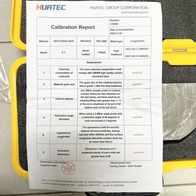 China IIW V-1 CS SS AL Materiaal UT Kalibratieblokken NDT Instrument Te koop