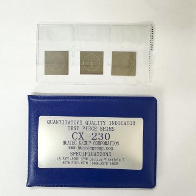 China Magnetic Particle Test Piece Shims Quantitative Quality Indicator QQI Test Pieces for sale