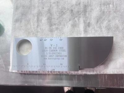 中国 炭素鋼 IIW V1 カリブレーションブロック オランダ試験 販売のため