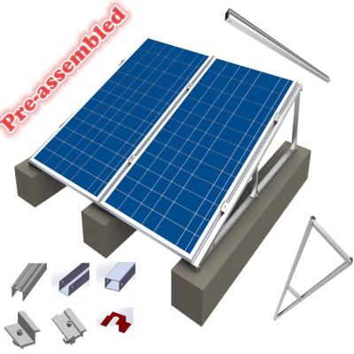 Cina Nessun montaggio solare equilibrato tetto di alluminio solare della struttura del sostegno di penetrazione ha equilibrato i sistemi di montaggio solari in vendita