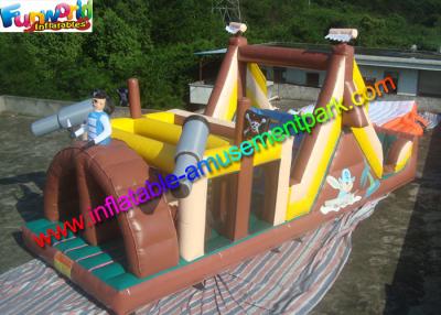 Κίνα Δημοφιλής σειρά μαθημάτων εμποδίων Inflatables πειρατών, διογκώσιμα παιχνίδια σηράγγων με το PVC προς πώληση
