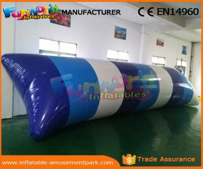 중국 0.9mm PVC 방수포 팽창식 물 Trampoline 팽창식 뛰어오르는 베개 판매용