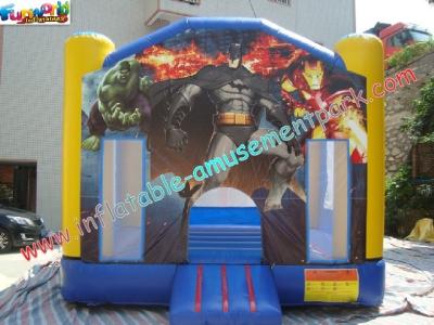 Chine Moonwalk plein d'entrain commercial gonflable de châteaux de Batman pour des enfants à vendre
