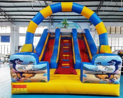 Chine Les enfants gonflables commerciaux de glissière de ROHS rebondissent la Chambre dans l'arrière-cour à vendre
