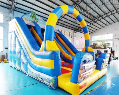 Chine Les enfants gonflables commerciaux de glissière de ROHS rebondissent la Chambre dans l'arrière-cour à vendre