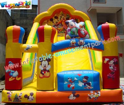 중국 오락 Mickey 상업적인 팽창식 활주 판매용