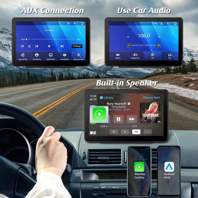 Fast connection demonstration of CarPlay and Android Auto