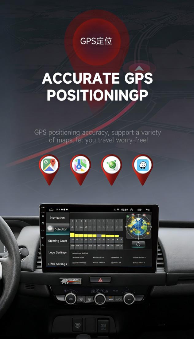 GPS navigation interface with multiple map formats