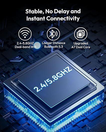 Wireless CarPlay adapter showing high-performance chip technology