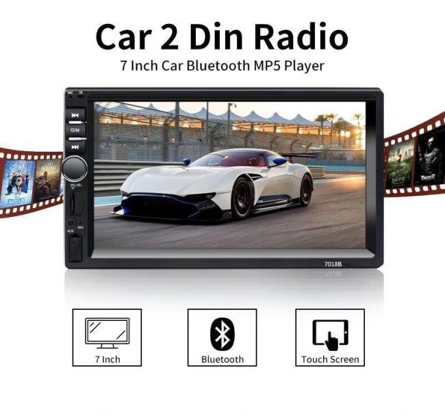 Car MP5 player with touch screen interface