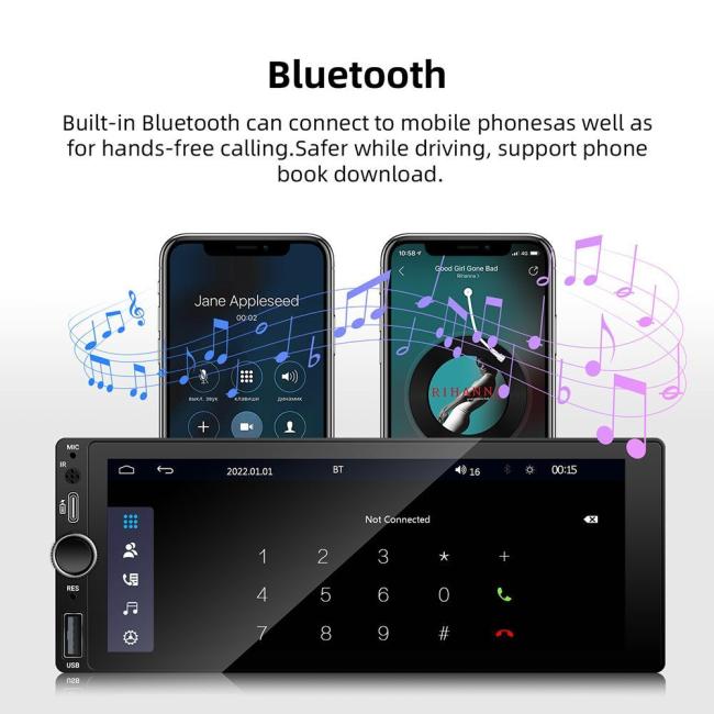 Bluetooth connectivity and hands-free calling features