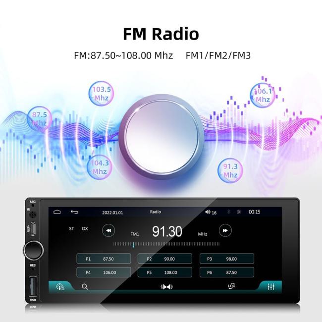 FM radio interface and functionality