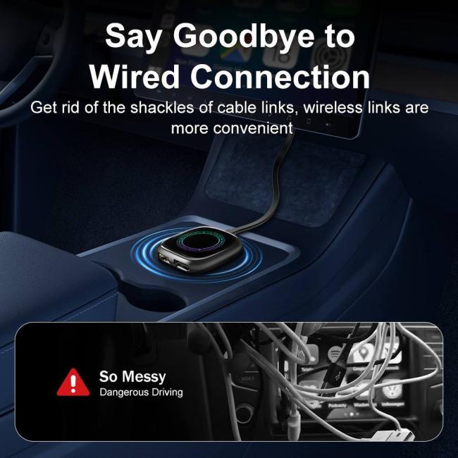 Wireless connectivity eliminating cable clutter