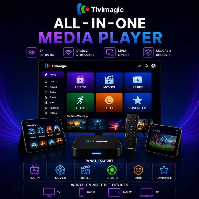 Tivimagic Player interface on Android TV Box