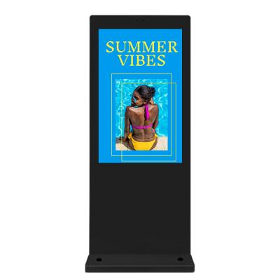 China Factory Qtenboard 75 Inch Outdoor Lcd Advertising Display Screen 4K HD Network Lcd Display Bank Digital Signage for sale