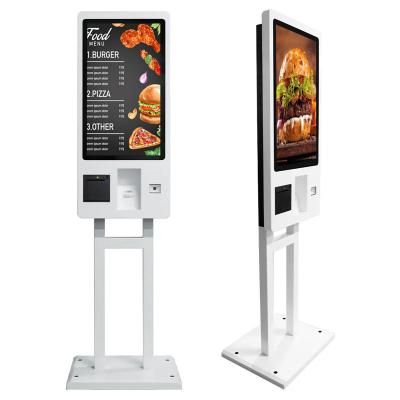 China Self Service Order Payment Touch Screen Kiosk Self Pay Machine Barcode Scanner Kiosk Ordering Kiosk for sale