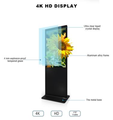 China 2K 10.1-98 Inch High Brightness QR Code CMS Customer Touchscreen Retail Store Digital Signage for sale