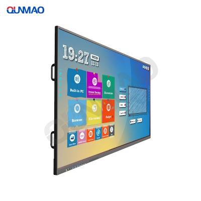 Lavagna interattiva Qtenboard da 86 pollici 4K, schermo LCD touchscreen all-in-one, lavagna intelligente