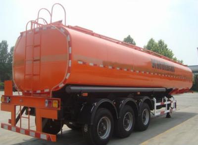 China 42cbm Aanhangwagen 3 busje de brandstoftank 4 of 5 Compartimenten 3 Assen voor Vervoer Te koop