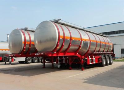 China 45000 Liter busje de Capaciteitsdiesel Aanhangwagen 3 As met de Dekking busje het 4 Duimmangat Te koop