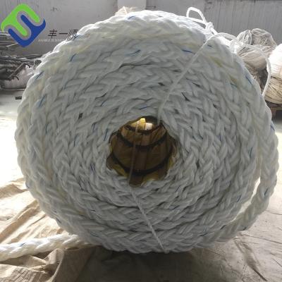 China 48mmx180m Length 8 Strand PP Mooring Rope With ABS Approval for sale