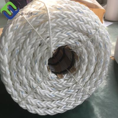 China 48mmx180m Length 8 Strand PP Mooring Rope With ABS Approval for sale