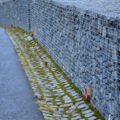 1m Gabion Fence with Gray PVC Coating - 220-300g/m² Zinc Galvanized Steel