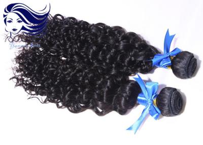 Chine Cheveux bouclés d'armure de Vierge de cheveux malaisiens noirs naturels de Remy à vendre