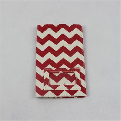 Cina Progettazione speciale del portafoglio e del titolare della carta della tela della donna con il profilo ondulato rosso in vendita