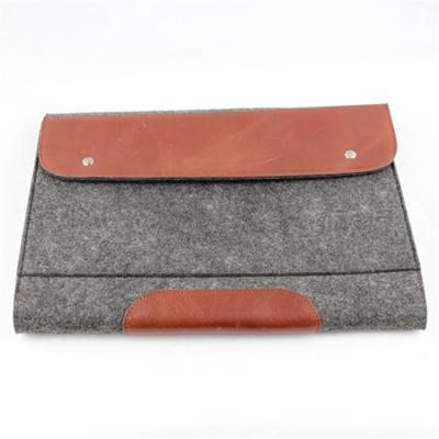 Cina Colore grigio 36x26cm della lana del feltro della compressa della borsa multifunzionale della manica per svago in vendita