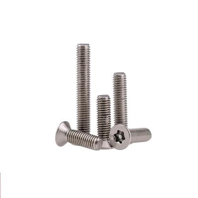 Chine La tête plate de l'acier inoxydable 304 visse M2.5 3-40mm inaltérables pour les produits à la maison à vendre