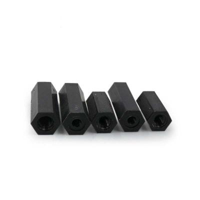 중국 M4/4mm 나사 수나사 암 육각 스탠드오프 검정 나일론 부분적으로 판매용