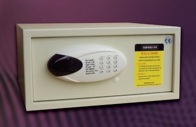 Cina Cassaforte per hotel a porta singola con serratura digitale con display a luce rossa e password elettronica in vendita