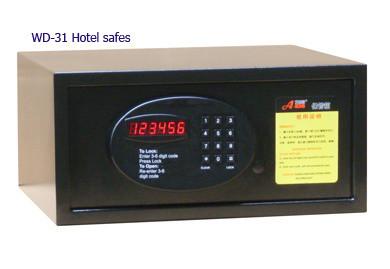 China Segurança de hotel digital de porta única Wd31 Segurança alta Segurança de hotel digital com fechadura Aparência de profundidade 301-400mm à venda